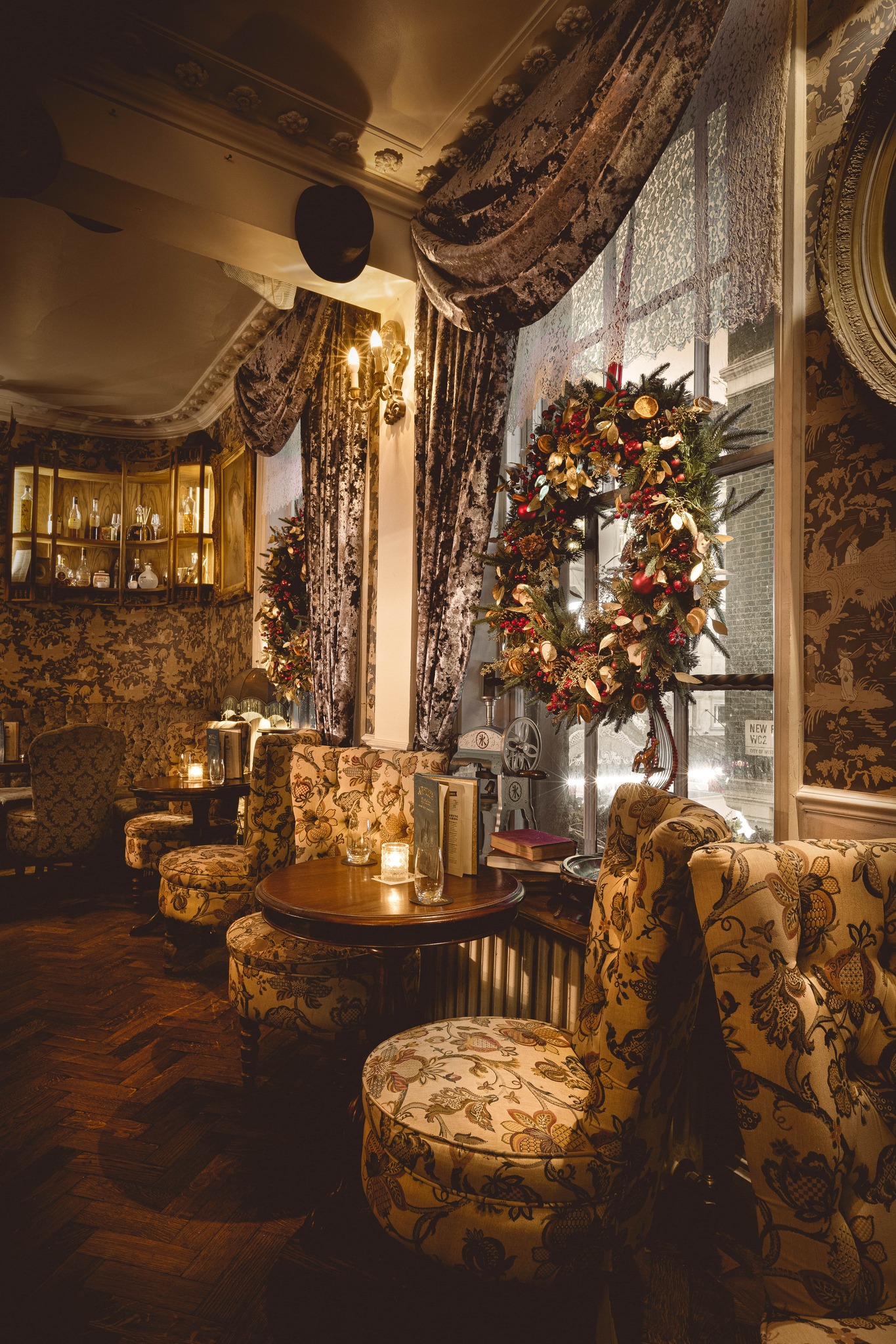 Christmas at Mr Fogg’s Gin Parlour in Covent Garden